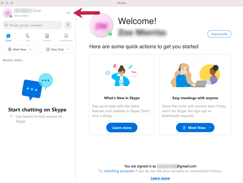 Enter Skype Chat Room
