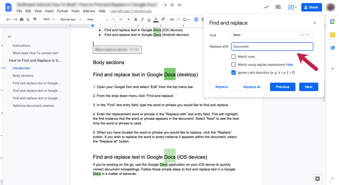 How To Use Find And Replace In Google Docs Step by Step Guide How To Use Find And Replace In Google Docs Step by Step Guide