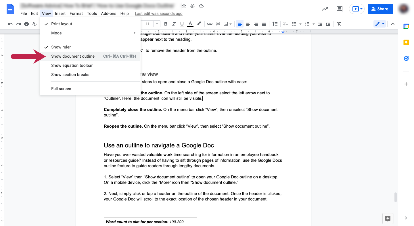 How To Use Google Docs Outline | Step by Step Guide | Software Advice