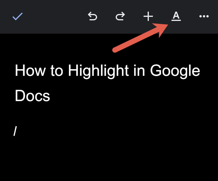 How To Highlight in Google Docs