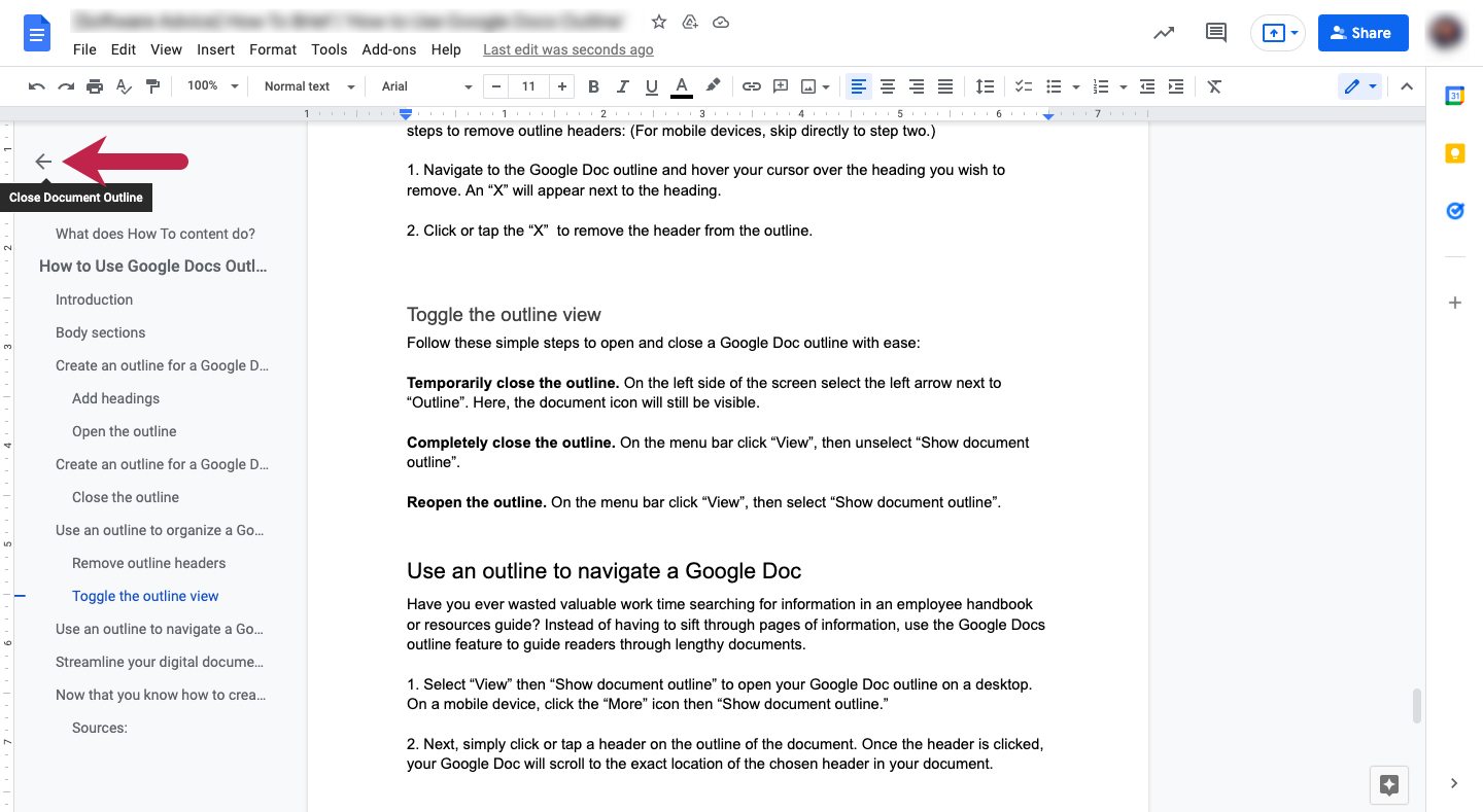 How To Use Google Docs Outline | Step by Step Guide | Software Advice